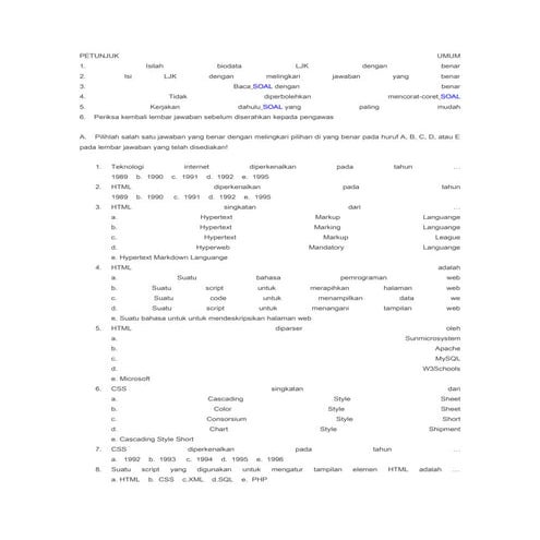 Soal php web smk yplp perwira purbalingga | DOC