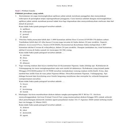 Variasi Kalimat 9 | PDF