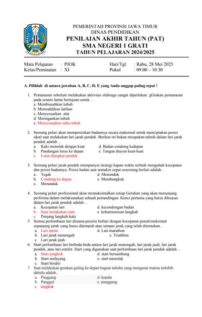 Soal PAT Kelas 6 - PJOK (Websiteedukasi.com) (1).doc