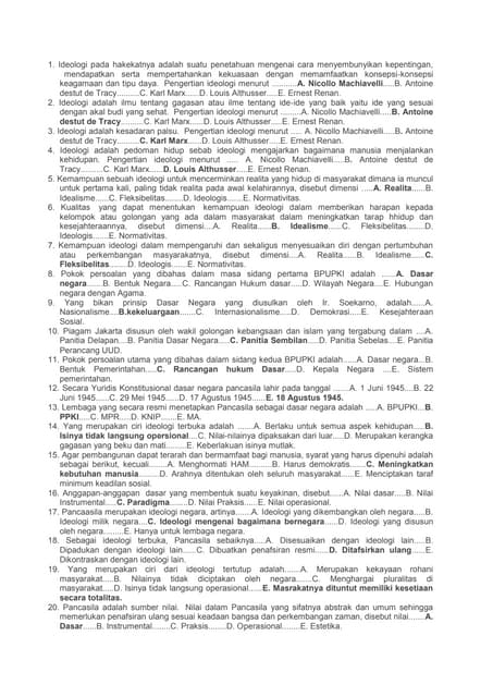 Evaluasi tahap i pkn kelas xii semester 1 | PPTX