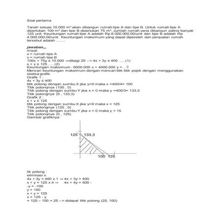 Soal program linier | PDF