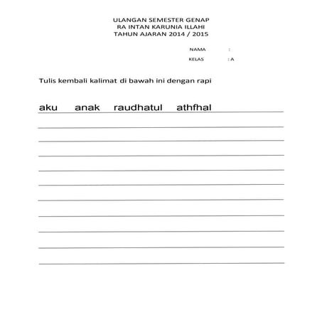 Soal ra baru 3 | DOCX