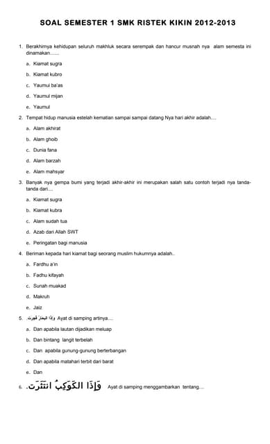 Soal kmm 9 | PDF