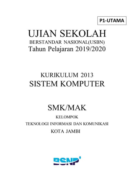 Sistem Komputer Kelas 8 | PDF
