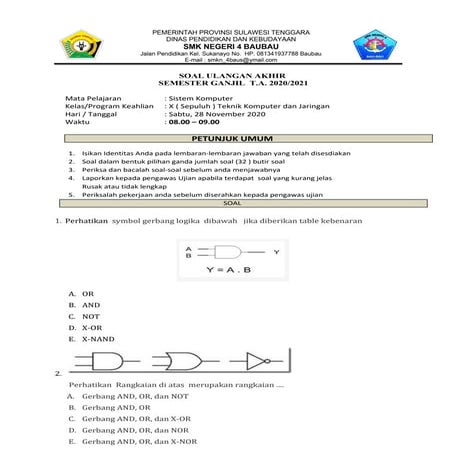 Soal Sistem Komputer Pdf