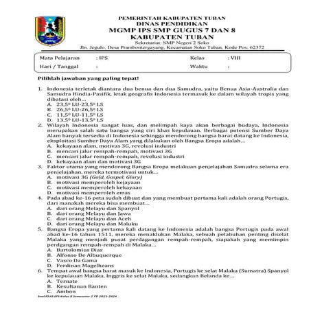 SOAL SUMATIF AKHIR SEMESTER IPS KLS 8 FIX.docx