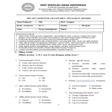 Soal to | PDF