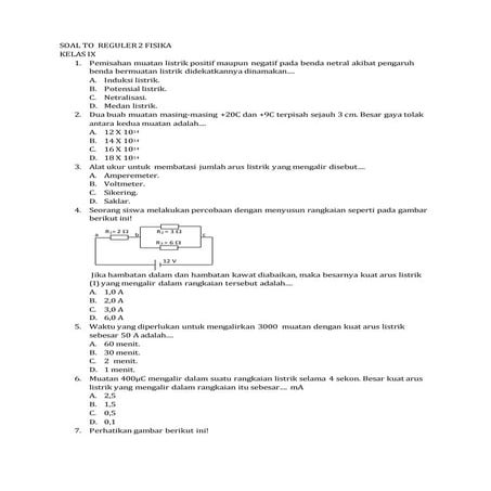 Soal fisika smp | PDF