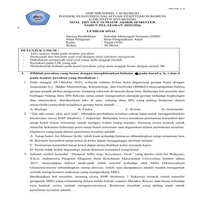 Bab 3.1 Tekanan Pada Zat Padat IPA Kelas 9 Kurikulum Merdeka SMP Ibrahimy 1 Sukorejo | PPTX