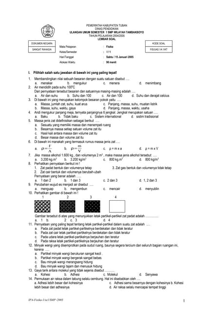 Kisi-kisi kognitif Fisika SMA gerak lurus, gerak melingkar, dan gerak parabola dengan ...