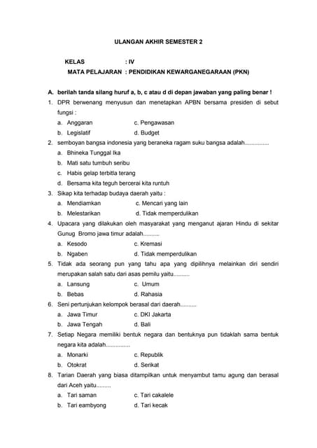 Ulangan IPA Kelas 1 Semester 2-www.mautidakmauharusmau.blogspot.com