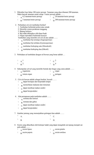 Contoh soal-ujian-nasional-un-ipa-kelas-9-smp-m ts | PDF