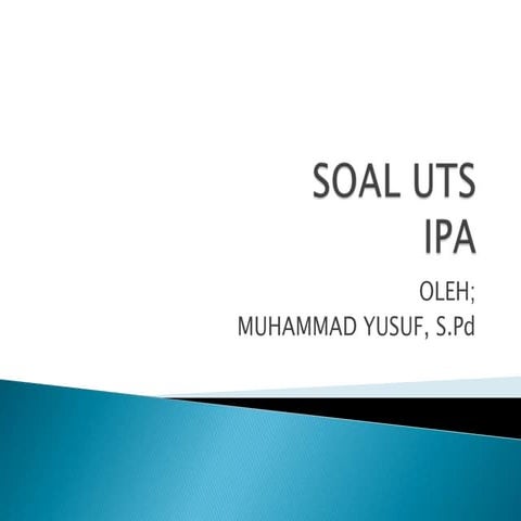 Soal uts | PPTX