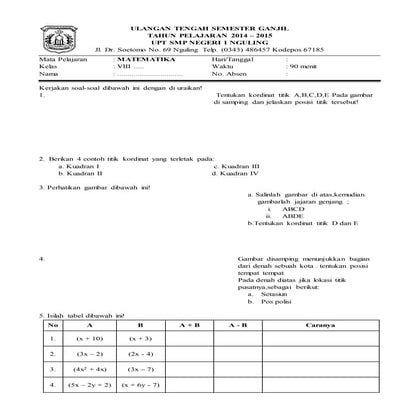Soal uts 2014 ganjil | DOCX