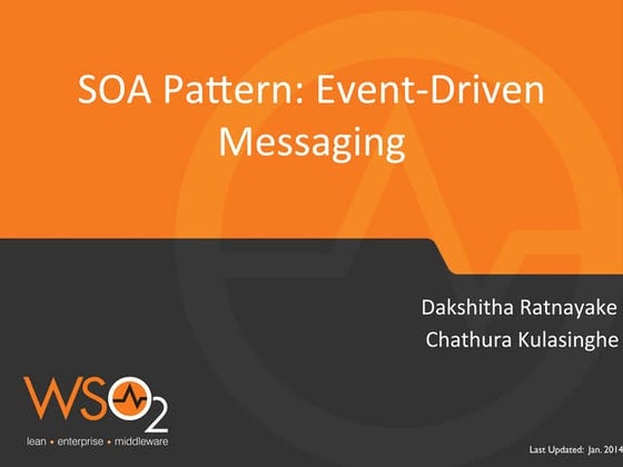 Event-Driven Service-oriented Architecture (EDSOA) | PPT