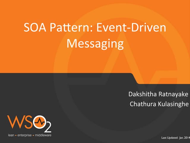 Soa Pattern Event Driven Messaging Ppt 4735