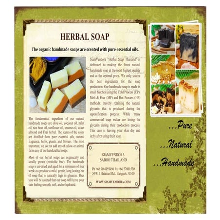 Herbal Soap Product Brochure | PDF