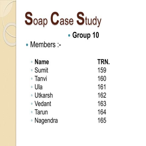 Soap case study | PPTX
