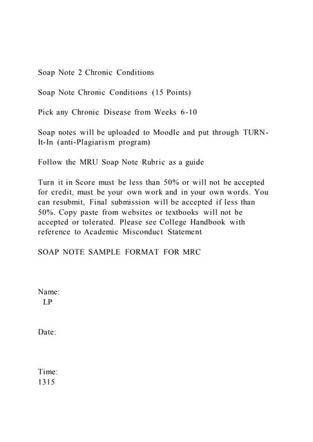 Writing a SOAP Clinic Note Cheat Sheet | PDF