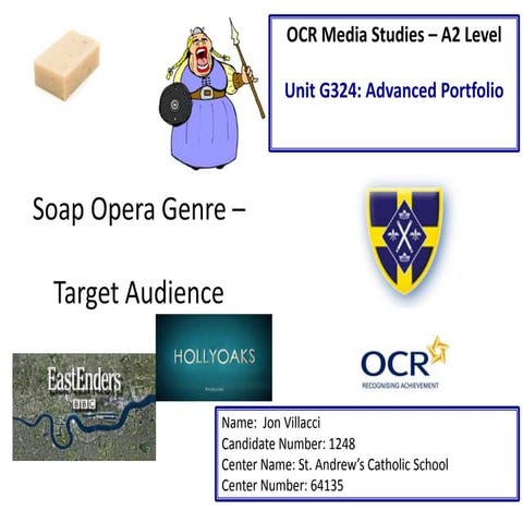 Soap opera genre target audience task | PPTX
