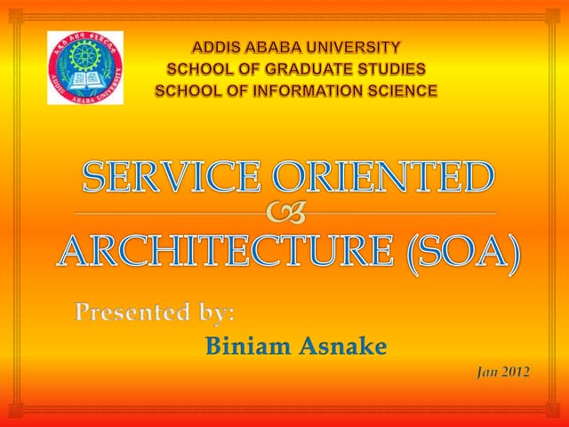 Service Oriented Architecture Soa Pptx Cloud Computing Internet