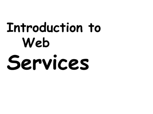 Soap Web Service Ppt 5485