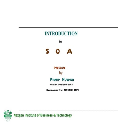 introduction to SOA | PPT
