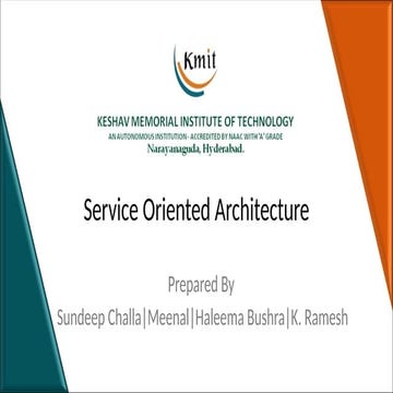 Introduction to Service Orientation (SO) and Principles of SOA | PPTX