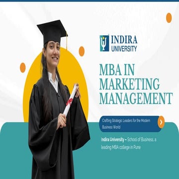 MBA-Marketing Management Indira University | PDF