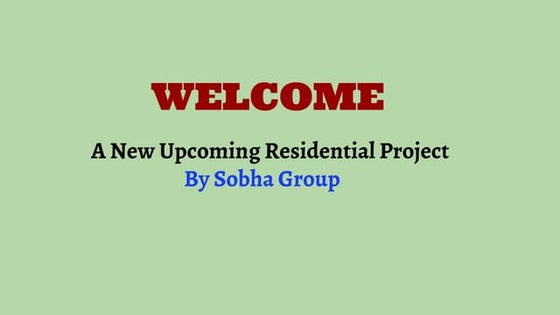 Sobha dream acres | PPTX