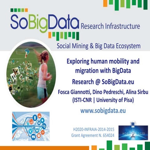 SoBigData - Exploring human mobility and migration with BigData @ NTTS2017 | PPT