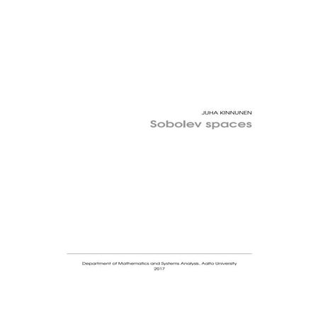Sobolev spaces | PDF