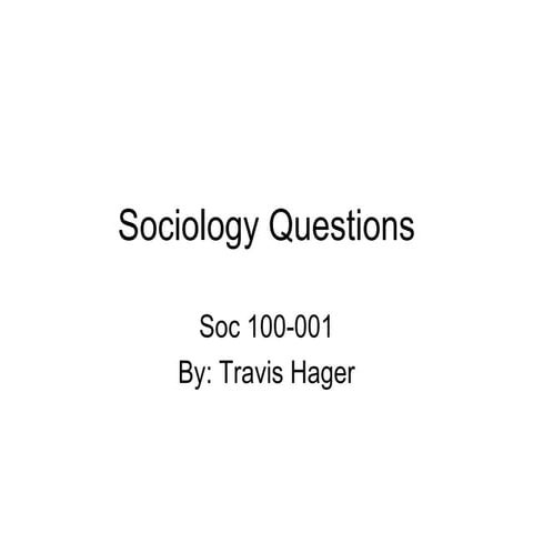 Sociology powerpoint | PPT