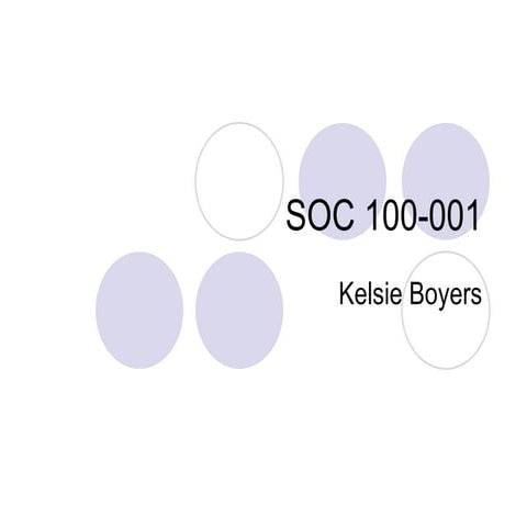 Soc 100 001 | PPT