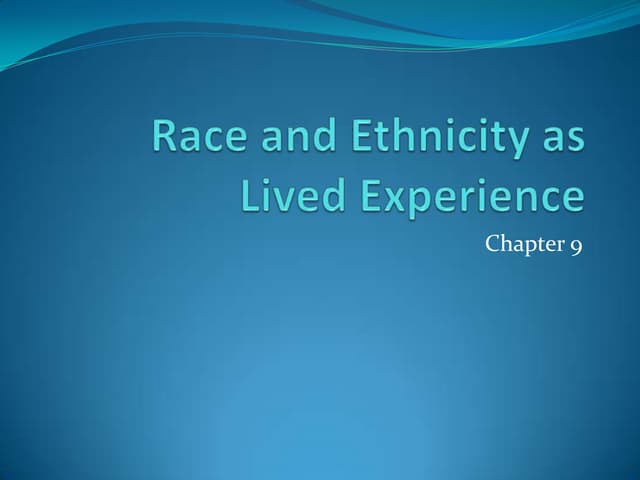 Race and Ethnicity | PPTX