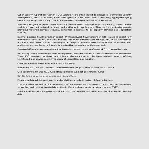 Analytics And Visualization In Your Secured Infrastructure Network Pdf