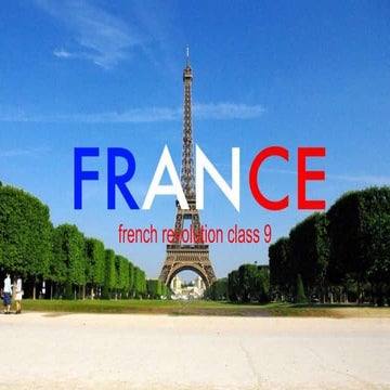 french revolution class 9 | PPTX