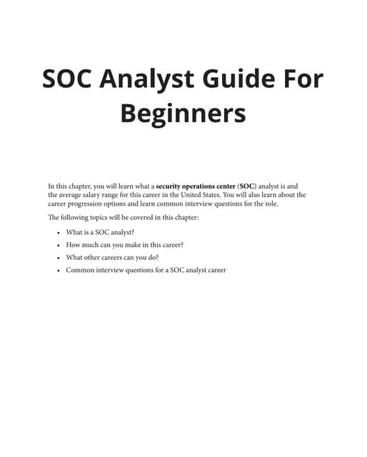 SOC Analyst Interview Questions & Answers.pdf | Internet | Computing