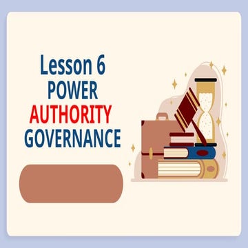 Social Studies Concepts and Issues (Power, Authority,Governance) | PPTX