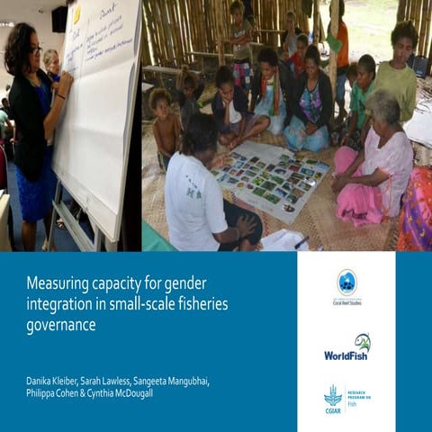 Measuring capacity for gender integration in small-scale fisheries ...