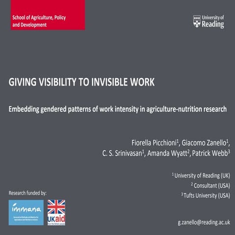 Giving visibility to the invisible - Embedding gendered patterns of ...