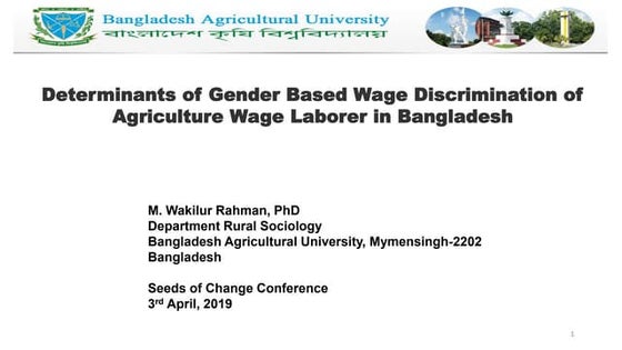 Gender differentiation of farmers' knowledge, trait preferences and its ...