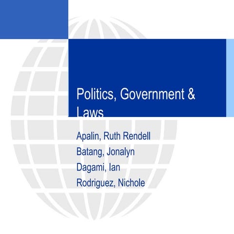 Politics, Government & Laws | PPT