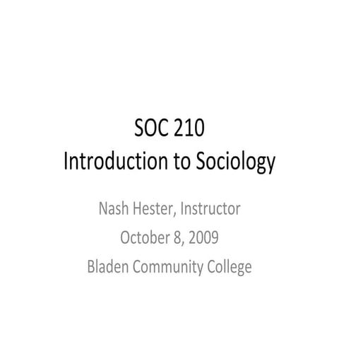 Soc 210 | PPT
