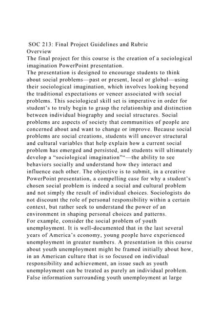 This handout helps explain your class project. Your task is to d.docx