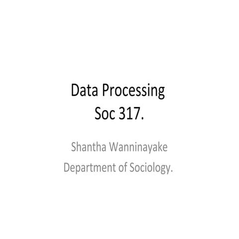 research methodology data processing EDITING | PPTX