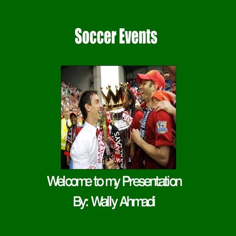 Soccer Events | PPT