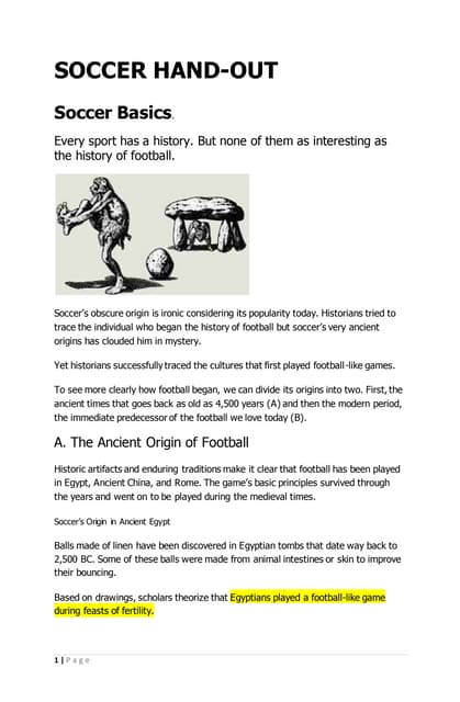 History of Football Evolution of the Game | PPT