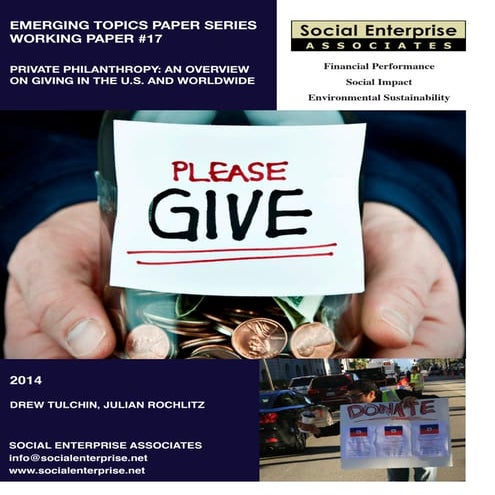 Private Philanthropy: An Overview On Giving in The U.S. and Worldwide | PDF