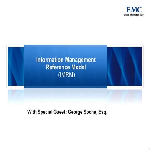 Information Management Reference Model | PPT | Legal Services Industry ...